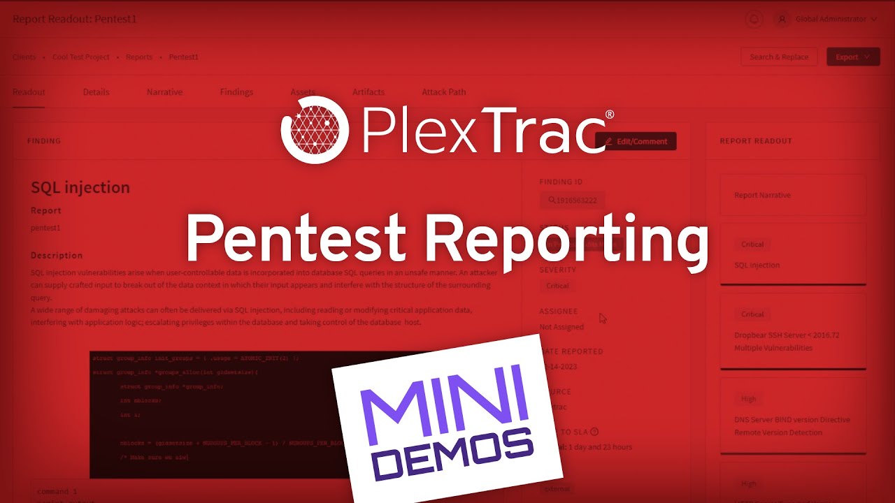 Pentest Reporting - PlexTrac