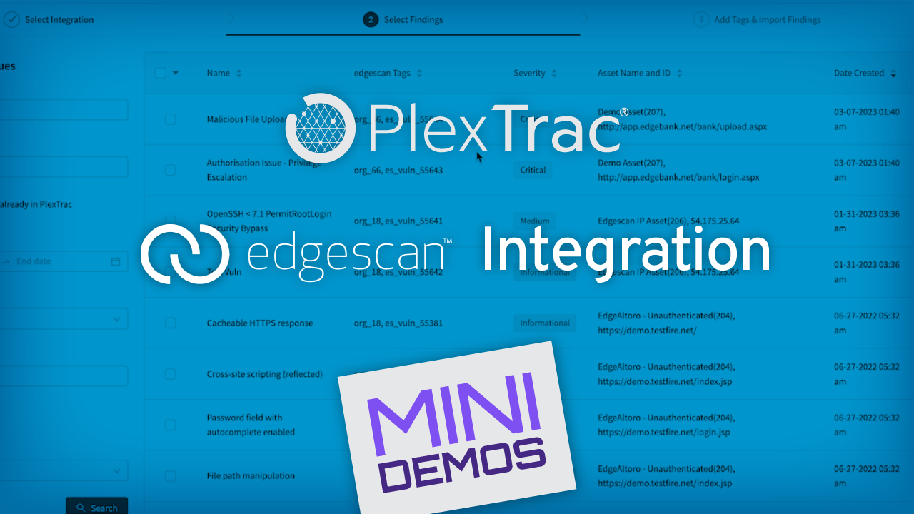 Edgescan Integration Plextrac